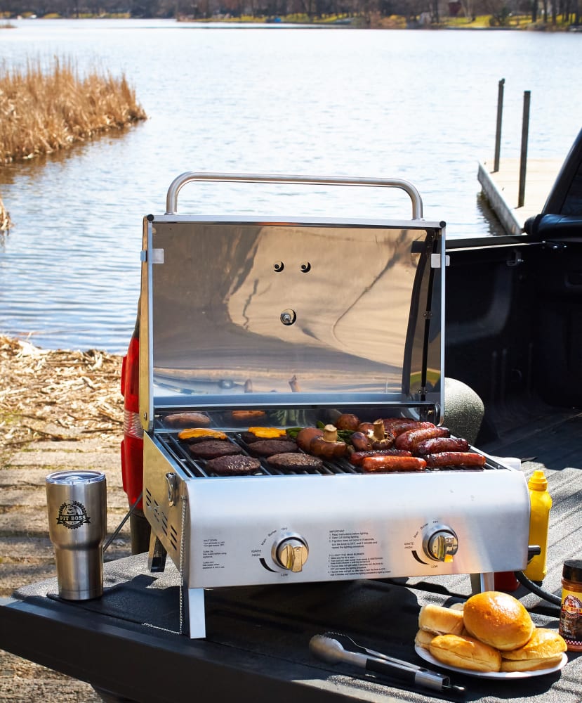 Pit Boss 75275 23 Inch Portable Tabletop Gas Grill with 274 sq. in ...