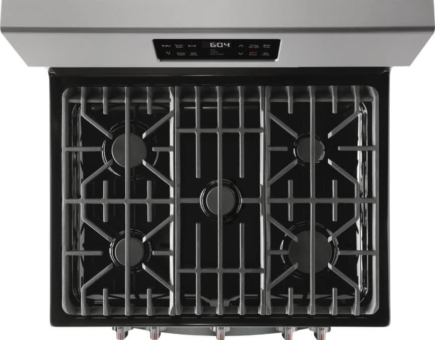 Frigidaire GCRG3038AF 30 Inch Freestanding Gas Range with 5 Sealed ...