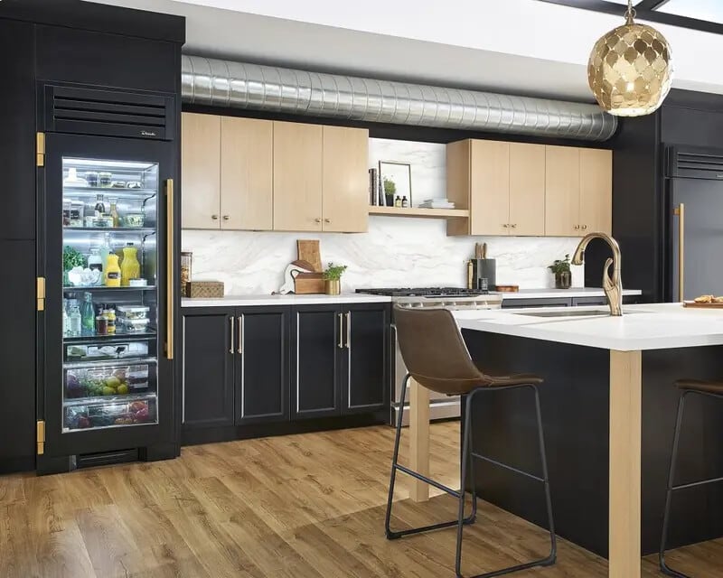 True Residential TR30REFRSGC 30 Inch Refrigerator Column with 20.3 cu. ft. Capacity, Forced-Air ...