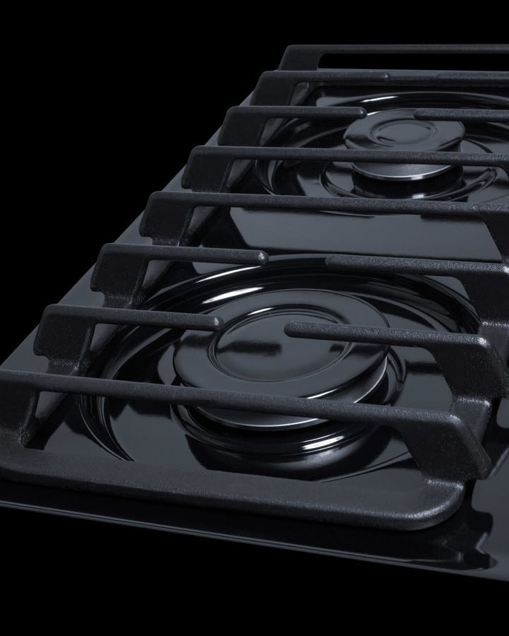 Summit TTL033S 24 Inch Gas Cooktop with 4 Sealed Burners, 12000 BTU ...