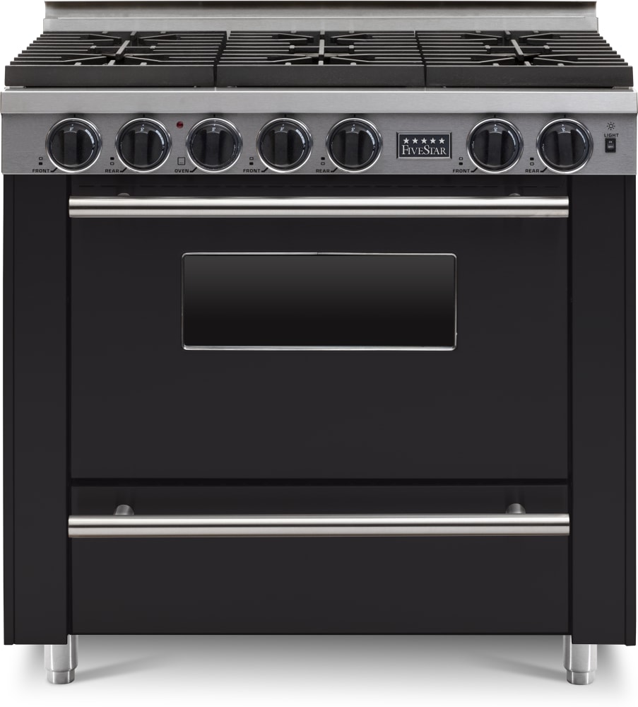 FiveStar TTN3367W 36 Inch Freestanding Gas Range with 6 Sealed Burners ...