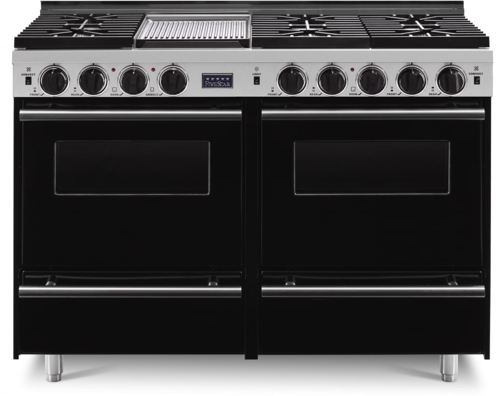 FiveStar TPN5327W 48 Inch Freestanding Gas Range with 6 Open Burners ...