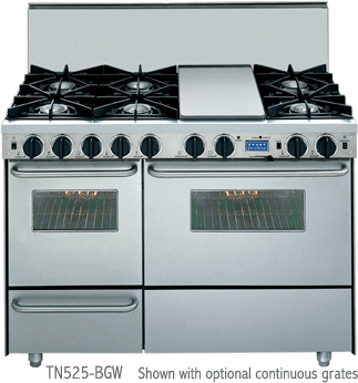 FiveStar TTN525BGW 48 Inch Dual Fuel Convection Oven and Range with ...