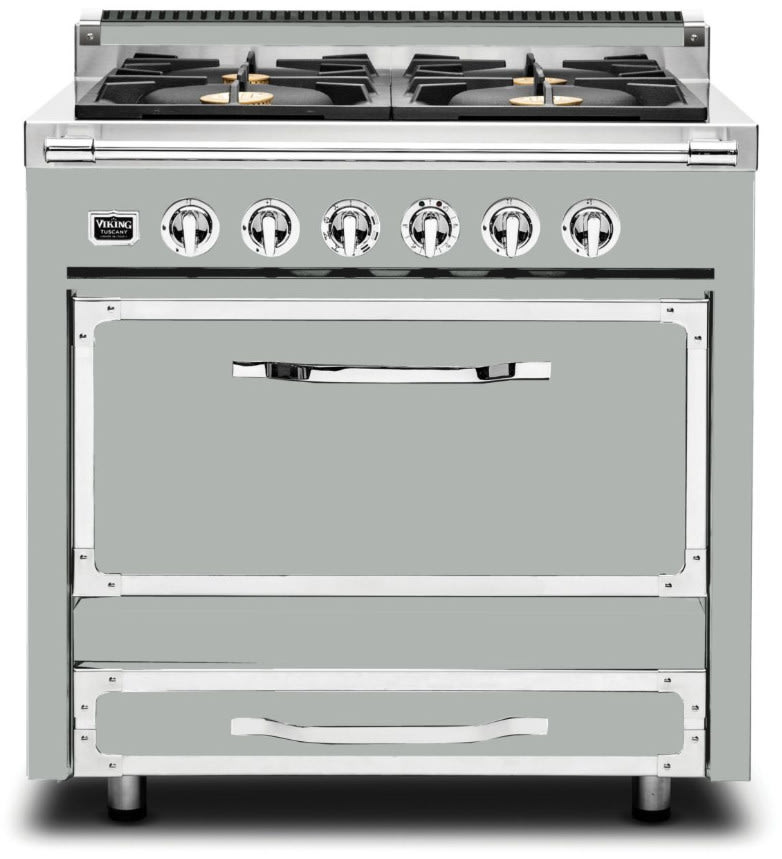 Viking TVDR3614BAG 36 Inch Freestanding Gas Range with 4 Sealed Burners ...