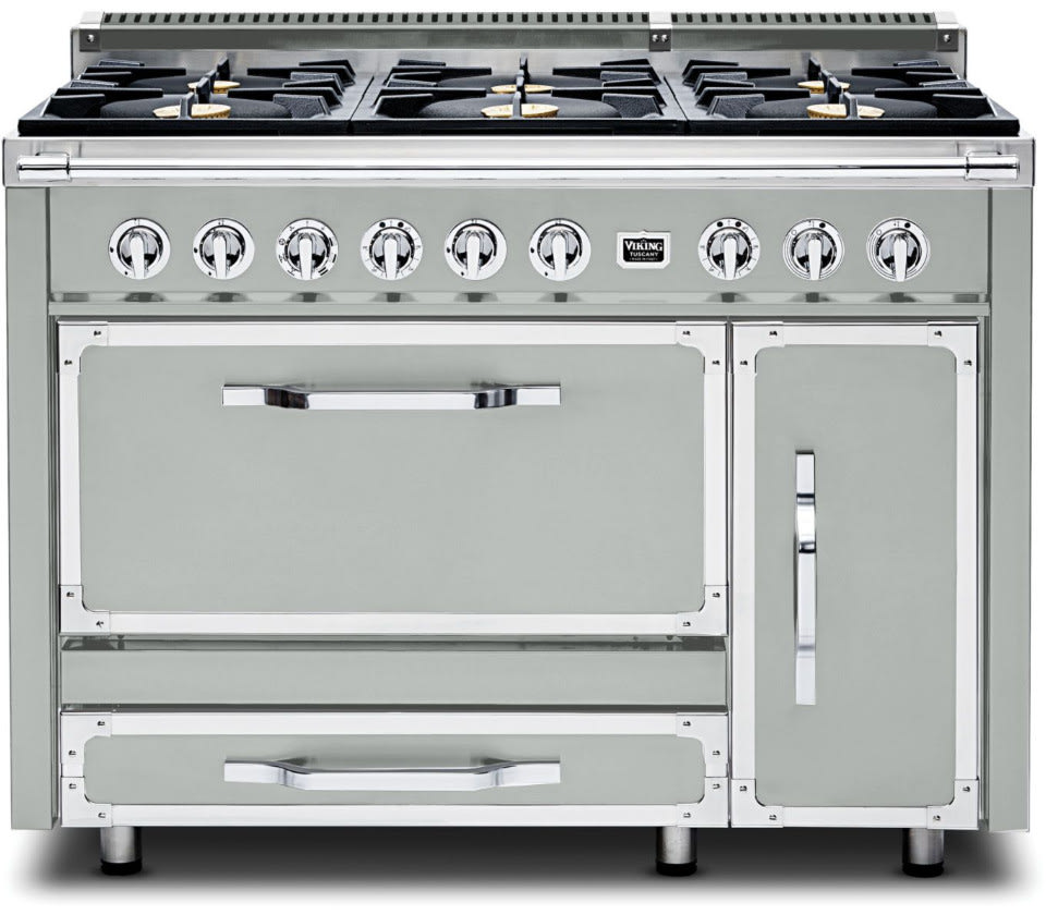 Viking TVDR4816BAG 48 Inch Freestanding Dual Fuel Range with 6 Sealed ...