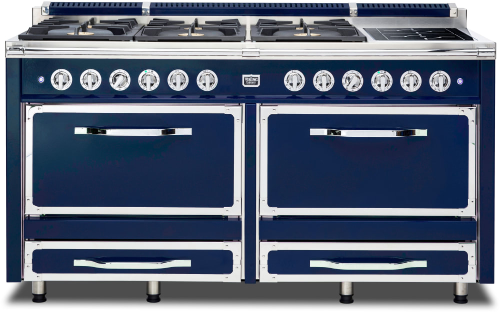 Viking TVDR6606IDB 66 Inch Dual Fuel Range with Six High-Performance ...