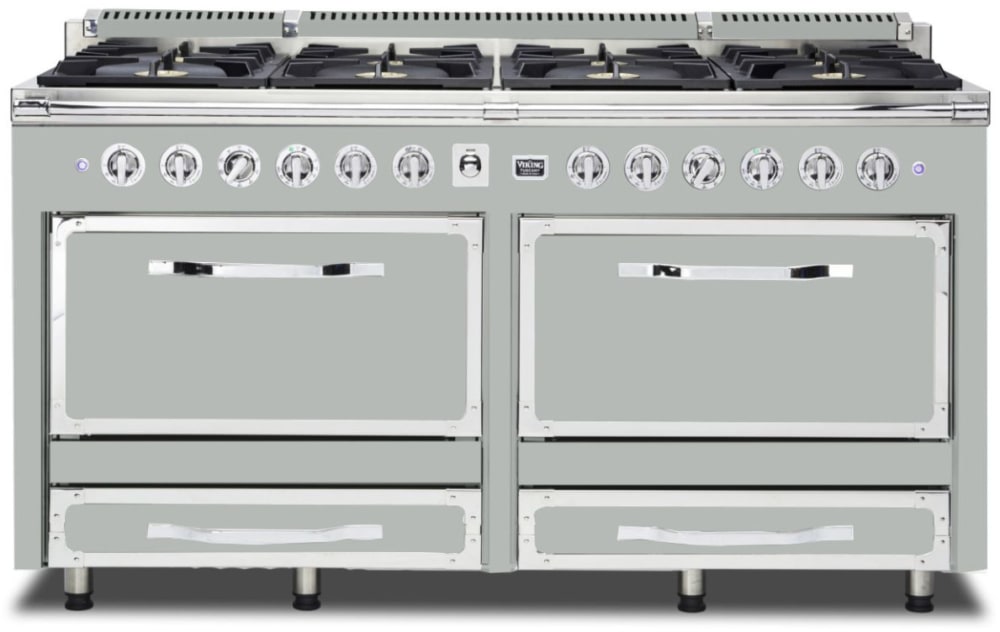 Viking TVDR6618BAG 66 Inch Freestanding Gas Range with 8 Sealed Burners ...