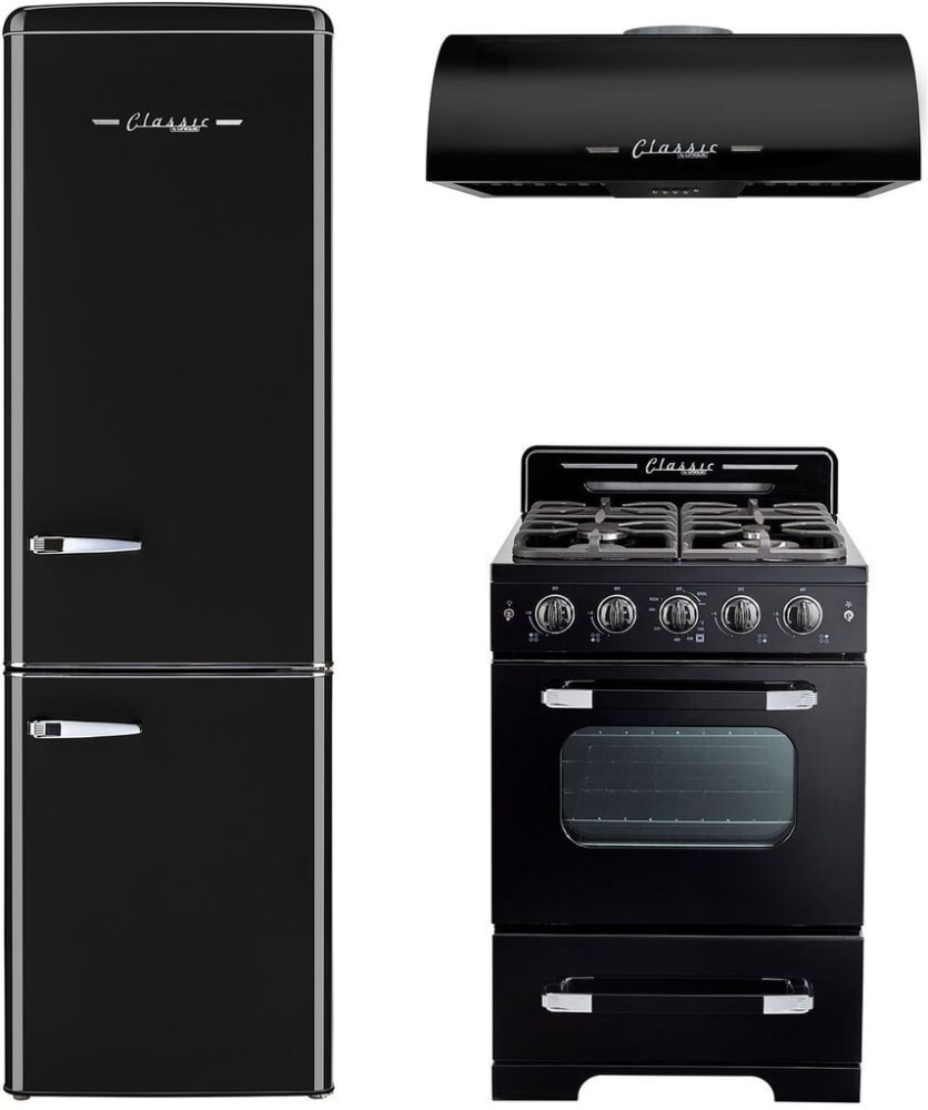 Unique Appliances UGP24CRRHB 24 Inch Under Cabinet Range Hood with 3 ...