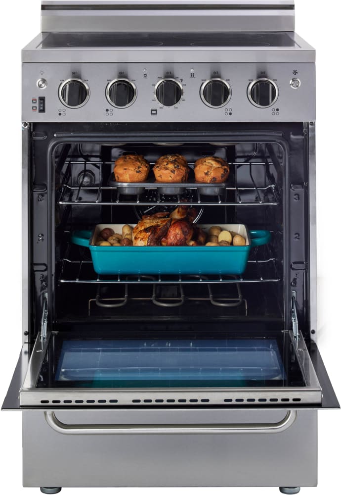Unique Appliances UGP24VECSS 24 Inch Freestanding Electric Range with 4 ...