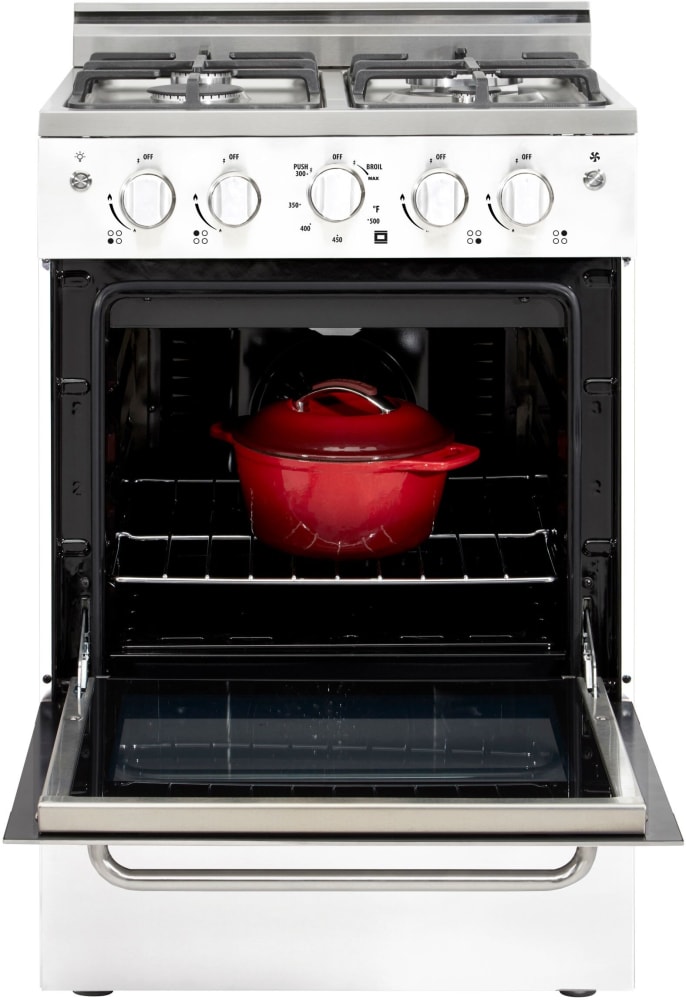 Unique Appliances UGP24VPC1W 24 Inch Freestanding Gas Range with 4 ...