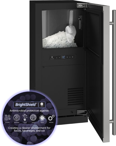U-Line UHNP315IS81A 15 Inch Nugget Ice Maker with 90 lbs Daily ...