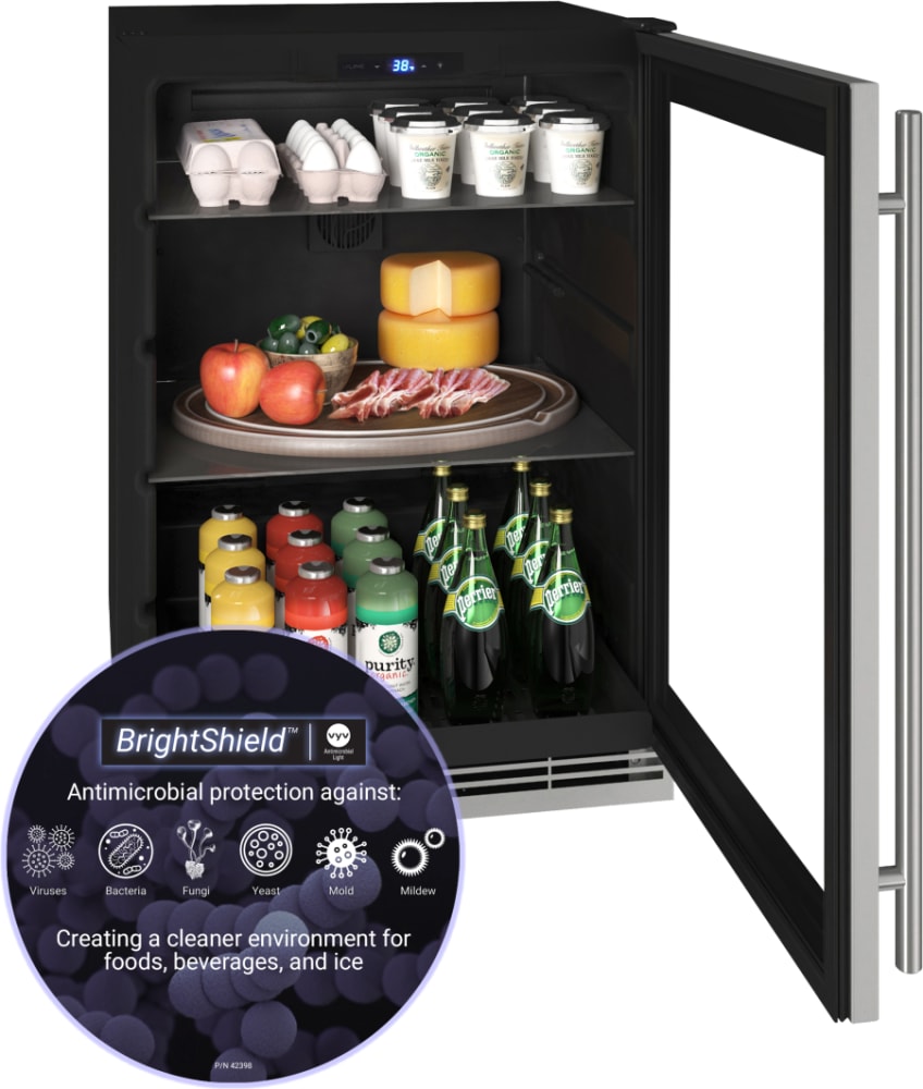 U-Line UHRE124SG81A 24 Inch Compact Refrigerator with 5.7 Cu. Ft ...