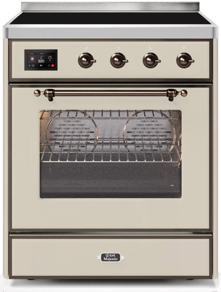 Ilve UMI30NE3AWB 30 Inch Freestanding Induction Range with 4 Elements ...