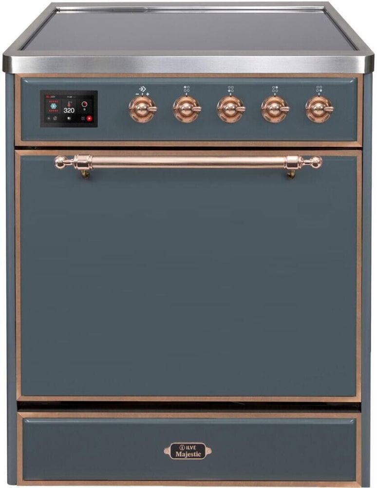Ilve UMI30QNE3BGP 30 Inch Freestanding Induction Range with 4 Elements ...