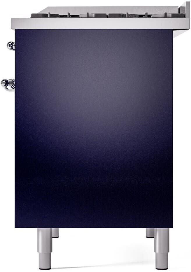 Ilve UPD40FNMPMBC 40 Inch Freestanding Dual Fuel Range with 6 Sealed ...