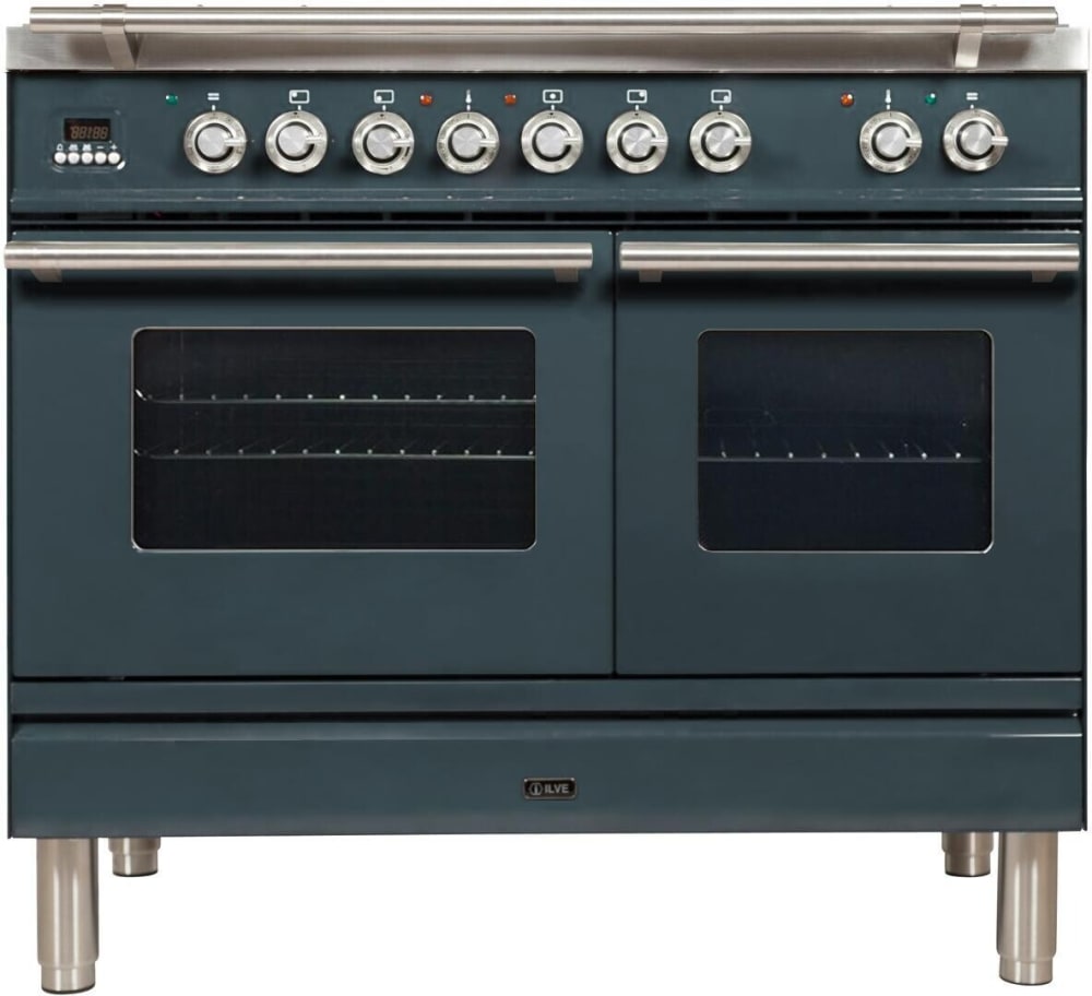 Ilve UPDW100FDMPGULP Professional Plus 40 Inch Freestanding Dual Fuel ...