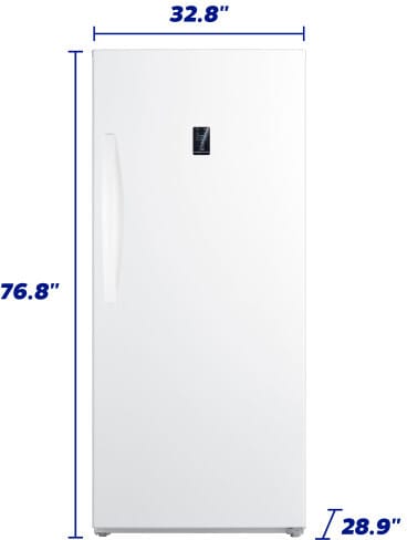 Element EUF21CEBW 33 Inch Freestanding Upright Convertible Freezer with ...