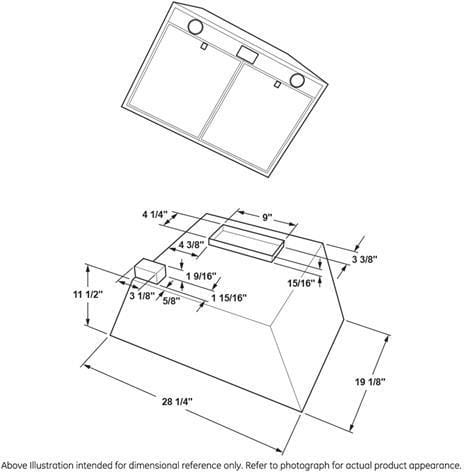 GE UVC9300SLSS 30 Inch Smart Designer Custom Hood with WiFi Connect ...
