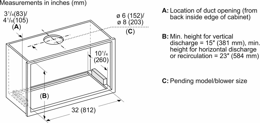 Thermador VCI6B36ZS Under Cabinet Smart Range Hood with 4-Speed/600 CFM ...