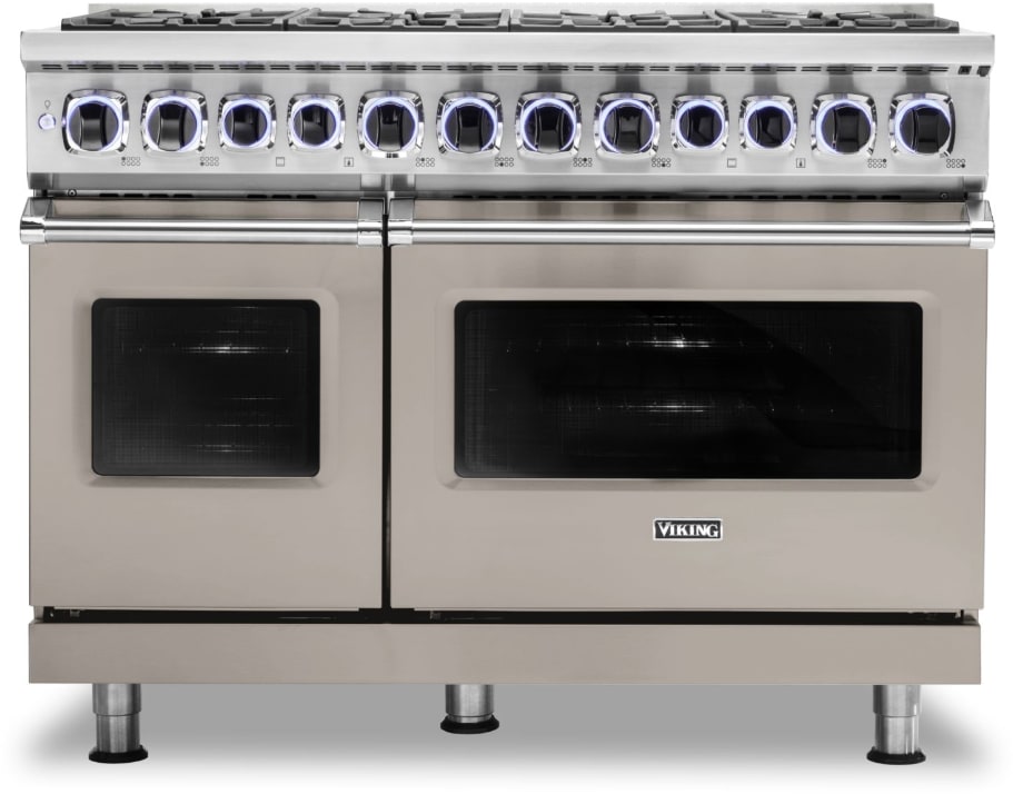 Viking VDR74828BPGLP 48 Inch Freestanding Dual Fuel Range with 8 Sealed ...