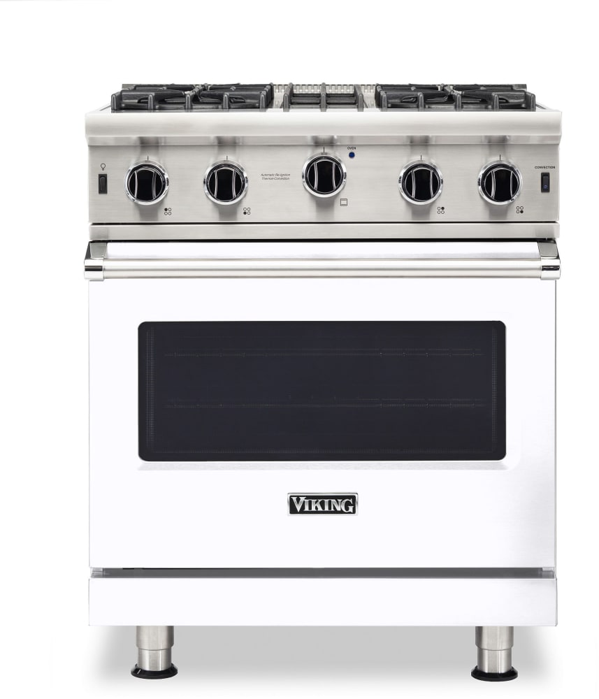 Viking VGIC53024BWHLP 30 Inch Freestanding Professional Gas Range with ...