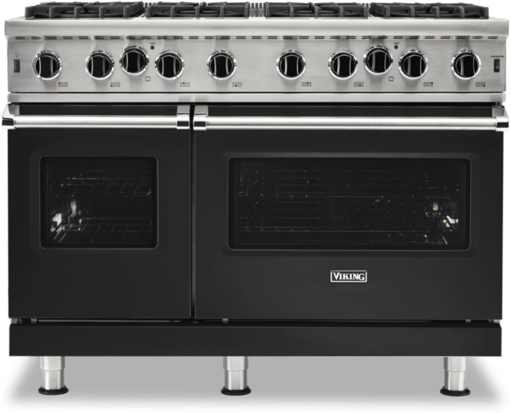 Viking VGIC54828BCS 48 Inch Freestanding Gas Range with 8 Open Burners ...
