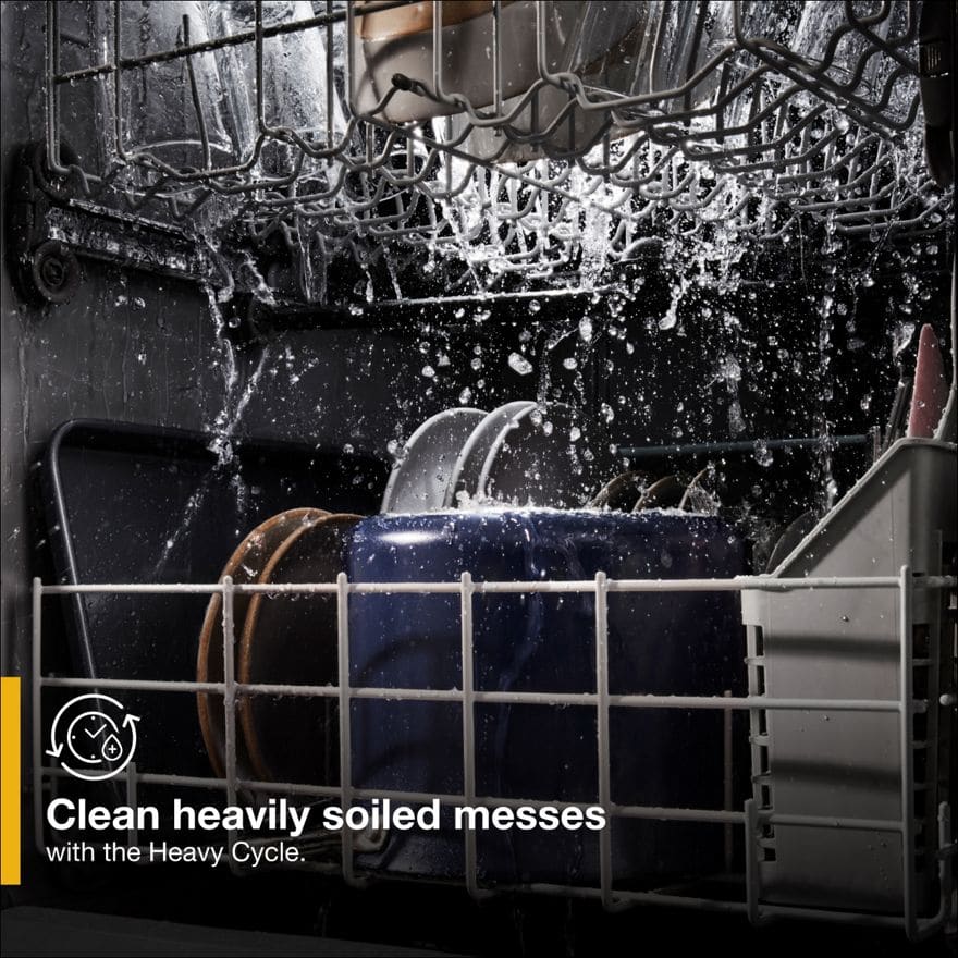 Whirlpool WDF331PAMB 24 Inch Full Console Dishwasher with 12 Place ...