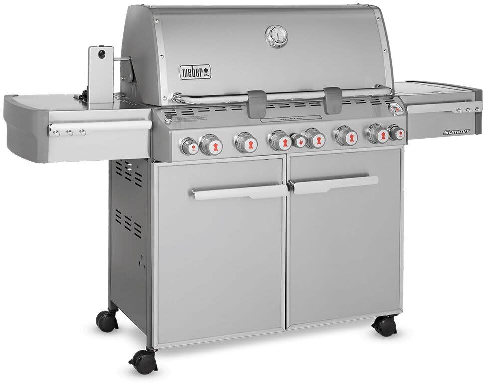 Weber 7370001 Summit® S-670s Freestanding Gas Grill with 769 sq. in ...
