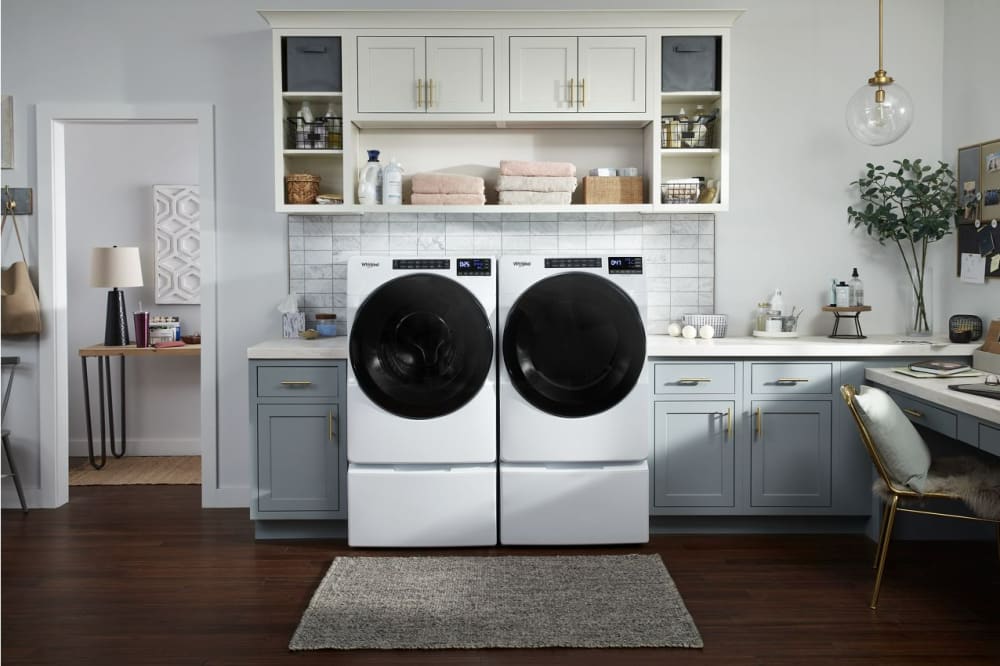 Whirlpool WED6605MW 27 Inch Electric Dryer with 7.4 cu. ft. Capacity ...