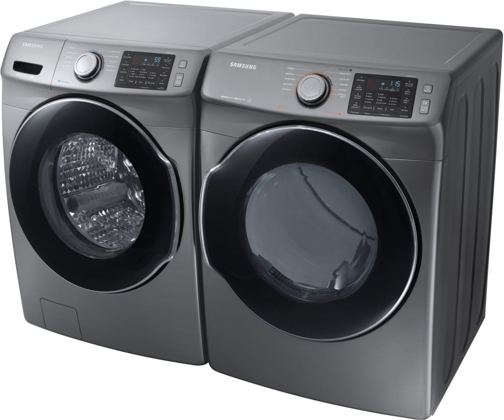 Samsung DVE45M5500P 27 Inch Electric Dryer with Multi-Steam™ Technology ...