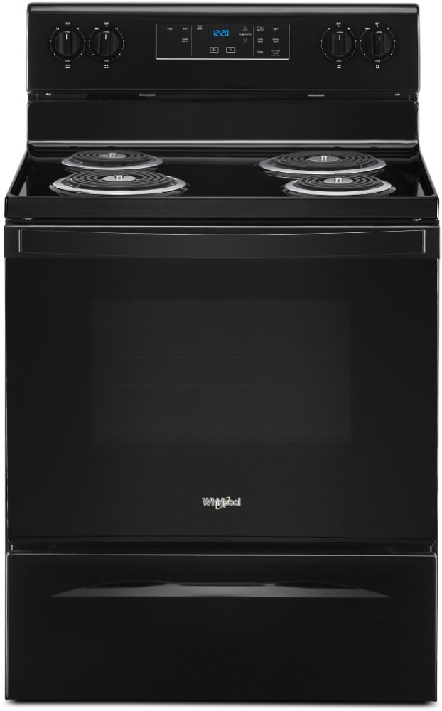 Whirlpool WFC315S0JB 30 Inch Freestanding Electric Range with 4 Coil ...