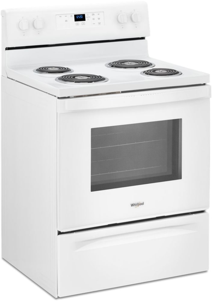Whirlpool WFC315S0JW 30 Inch Freestanding Electric Range with 4 Coil ...