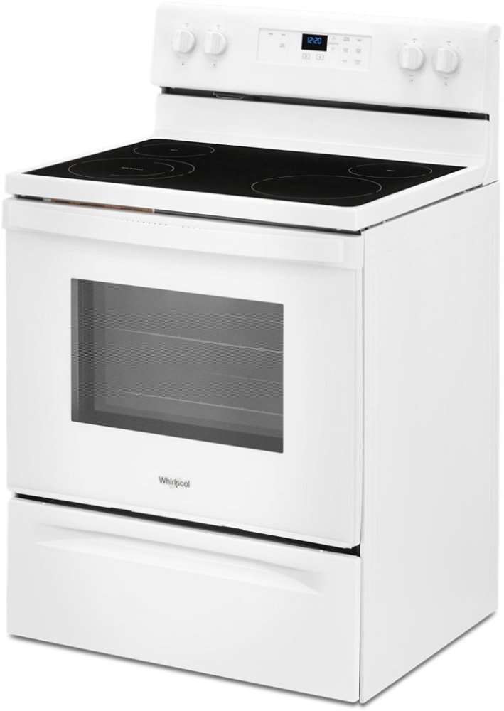 Whirlpool WFE320M0JW 30 Inch Freestanding Electric Range with 4 Radiant ...