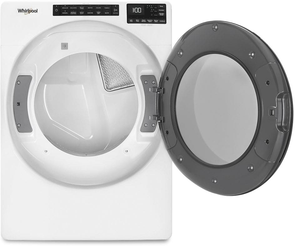 Whirlpool WGD6605MW 27 Inch Gas Dryer with 7.4 cu. ft. Capacity ...