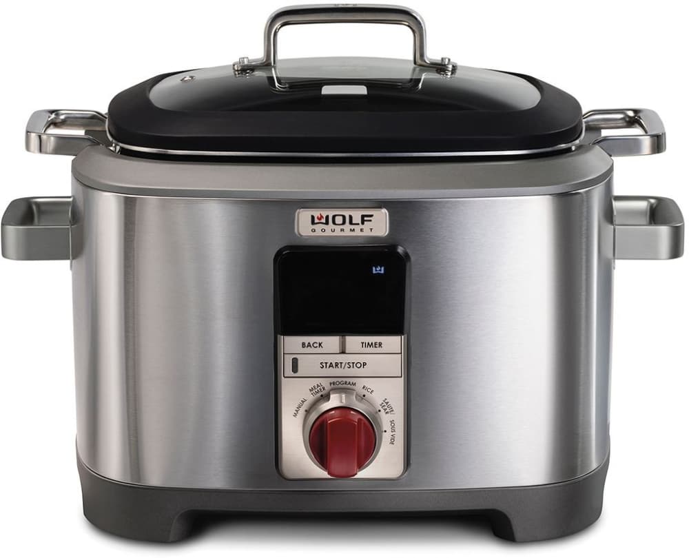 Wolf Gourmet WGSC100S 7 Quart Multi-Function Cooker with 6 Cooking ...