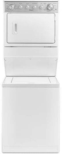 Whirlpool WETLV27FW 27 Inch Electric Laundry Center with 2.5 cu. ft ...