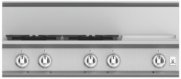 Hestan KRT364GDNG 36 Inch Gas Rangetop with 4 Sealed Burners, 12 Inch ...