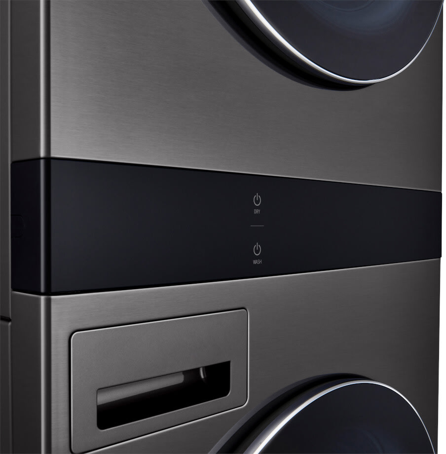 LG WKEX300HBA 27 Inch Smart Electric Single Unit WashTower with 5.0 cu ...