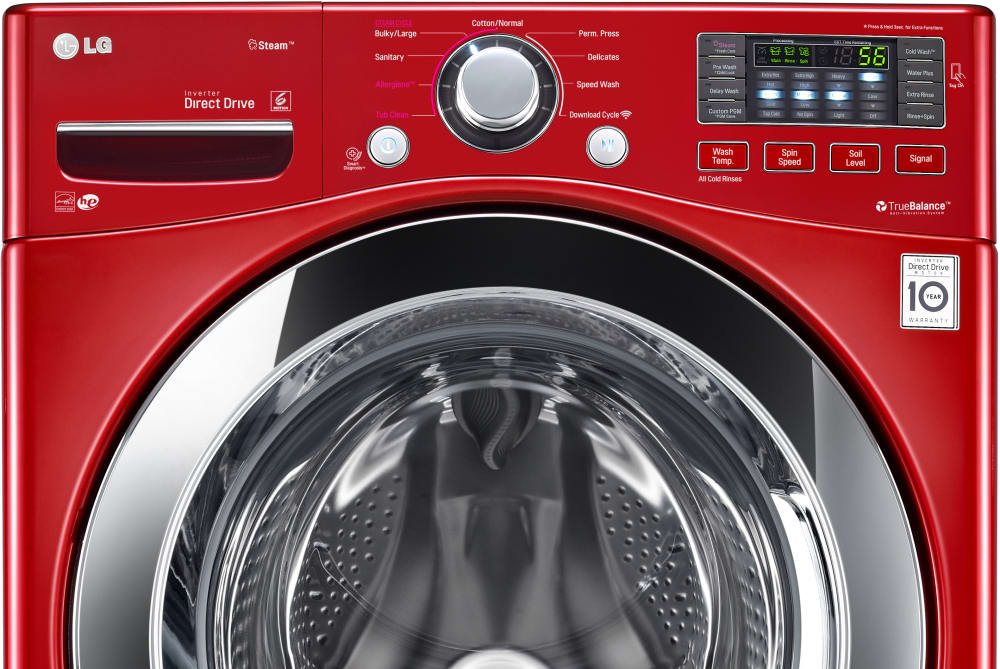 LG WM3370HRA 27 Inch 4.3 cu. ft. Front Load Washer with 7 Wash Cycles ...