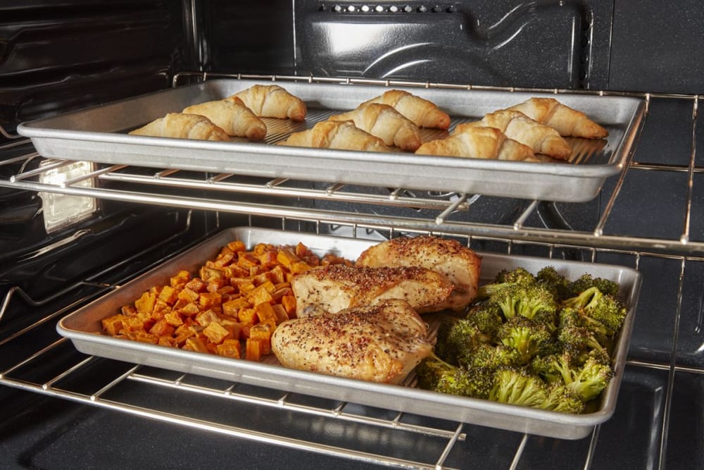 Whirlpool WOEC5027LZ 27 Inch Combination Smart Wall Oven with 4.3 cu. ft. Fan Convection Oven Steam Clean Air Fry Frozen Bake 1.4 cu. ft.