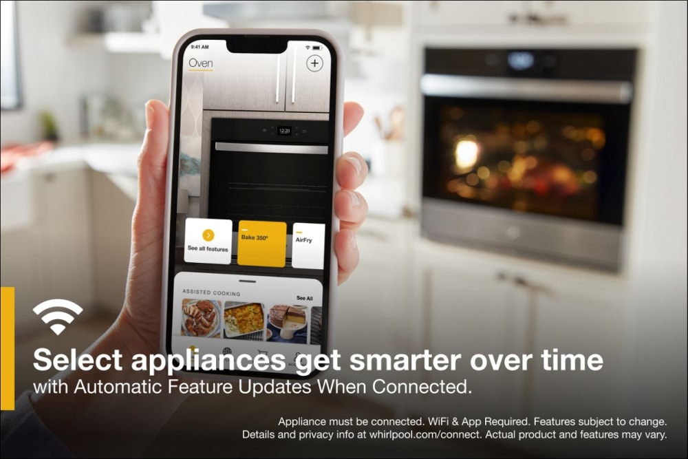 Whirlpool WOES5030LB 30 Inch Single Electric Smart Wall Oven with 5.0 ...