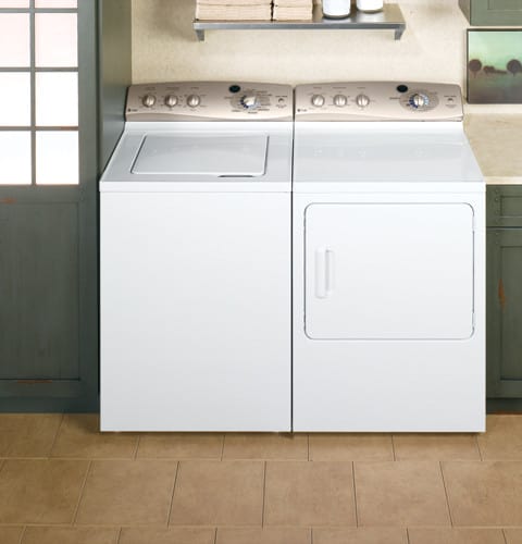 GE WPRE8100GWT 27 Inch Top-Load Washer with 3.5 cu. ft. Capacity ...