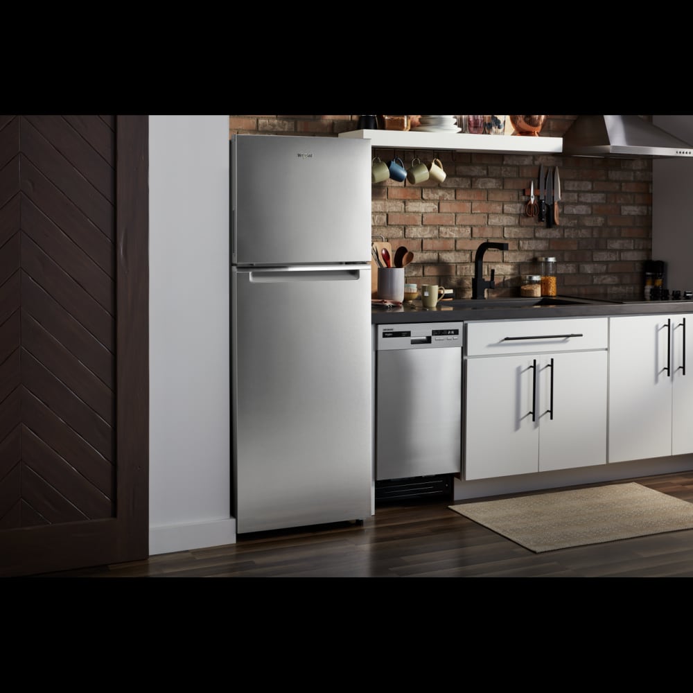 Whirlpool WRT313CZLZ 24 Inch Top Freezer Refrigerator with 12.9 Cu Ft ...