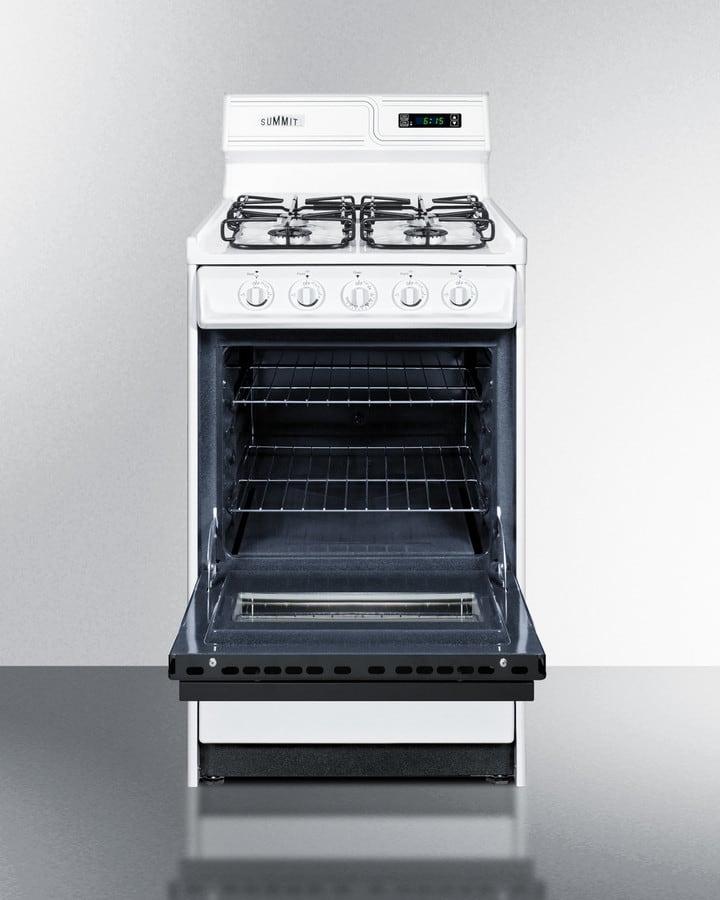 Summit WTM1307DKS 20 Inch Freestanding Gas Range with Sealed Burners ...