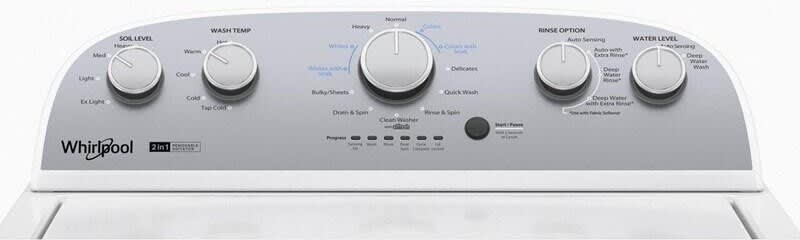 Whirlpool WTW4957PW 28 Inch Top Load Washer with 3.9 Cu. Ft. Capacity ...
