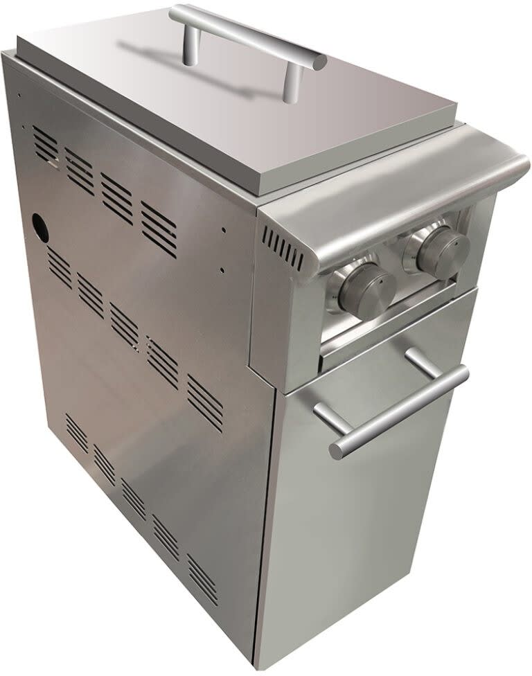 XO XOGCARTSBXLT Cart with Side Burner, Stainless Steel Pro-Handles ...