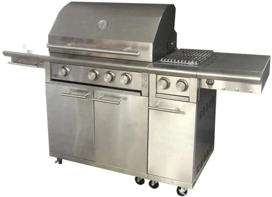 XO XOGCARTSBXLT Cart with Side Burner, Stainless Steel Pro-Handles ...