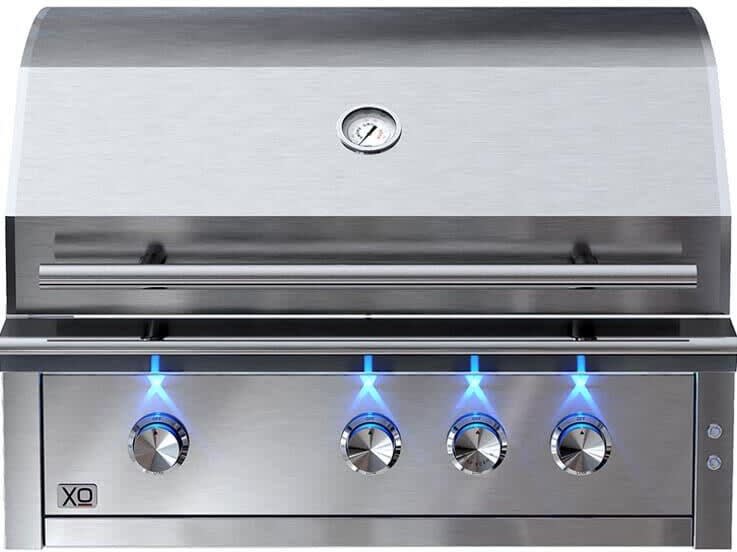 XO XOGRILL32XLTN 32 Inch Built-In Gas Grill with 3 Stainless Steel ...