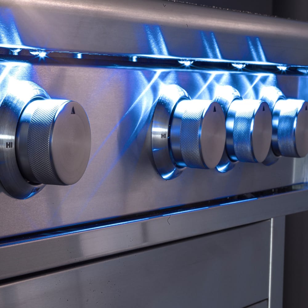 XO XOGRILL40XLTL 40 Inch Built-In Gas Grill with 4 Stainless Steel ...