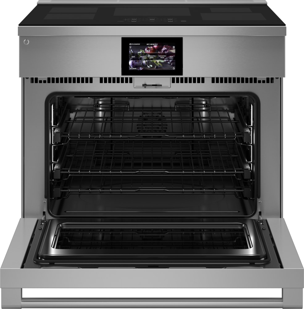 Monogram ZHP365ETVSS 36 Inch Freestanding Professional Induction Smart ...